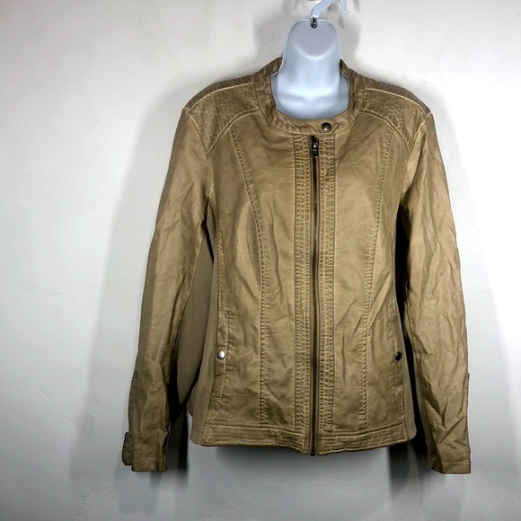 Sebby | Jackets & Coats | Sebby Collection Faux Leather Jacket Size Xxl ...